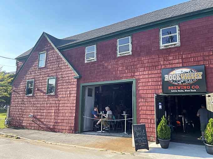 Rock Valley Brewing Co. occupies a building with more character than most Hollywood actors, perfect for post-cheese refreshments.
