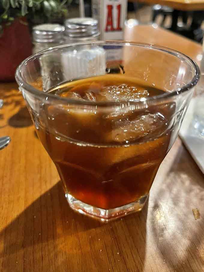An old fashioned this perfectly crafted means someone behind that bar really knows what they're doing here.