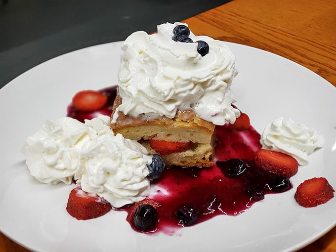 Berry shortcake piled high with whipped cream and fresh fruit is basically summer on a plate year-round.