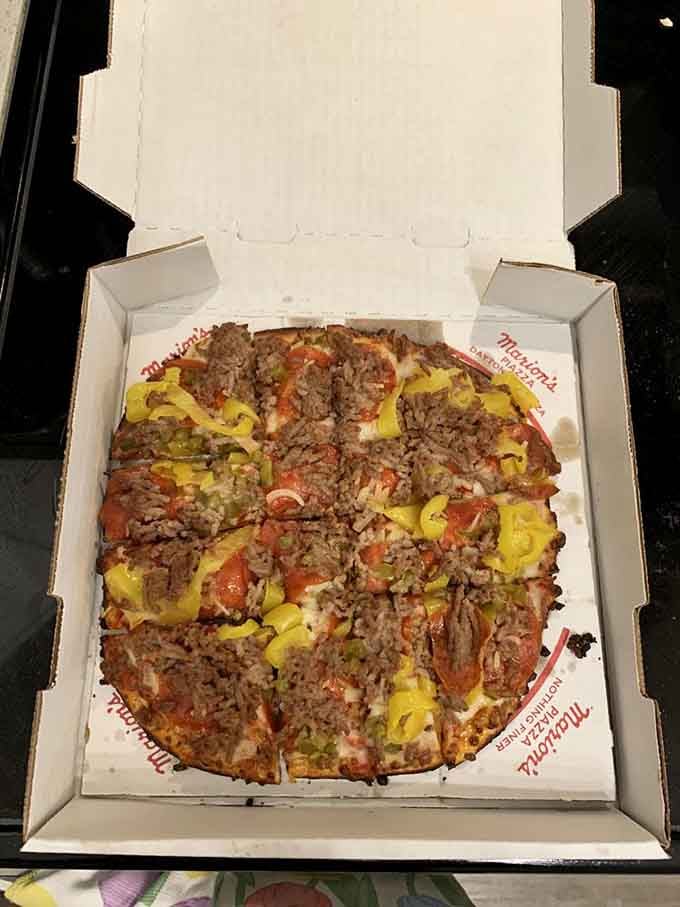 Marion's Deluxe loaded with banana peppers proves that sometimes more really is more, especially when it's this good.