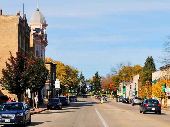Main Street where historic buildings still serve actual purposes instead of just posing for Instagram photos and tourist brochures.