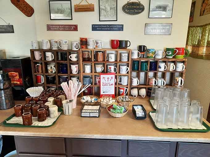 A coffee mug collection that invites you to pick your favorite vessel for that perfectly brewed cup.