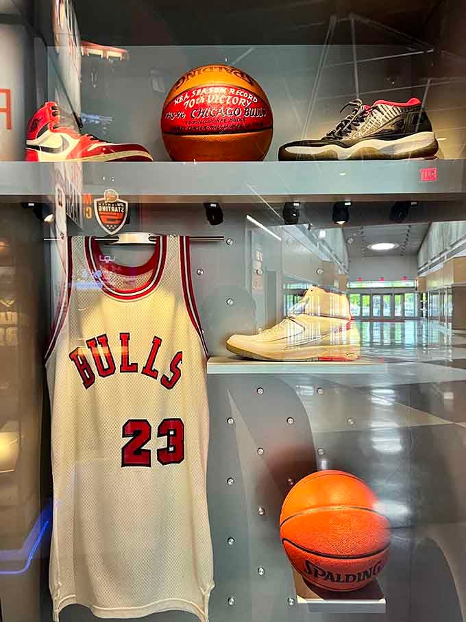 His Airness gets the display he deserves, with memorabilia that reminds us why Jordan remains the gold standard.