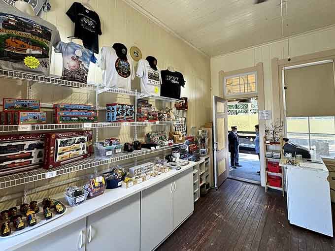 That gift shop is dangerously well-stocked with railroad treasures that'll have you explaining new purchases to your spouse.