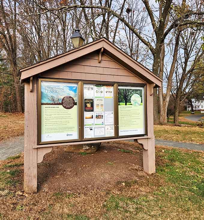 Information boards that actually contain useful details instead of just telling you things you already figured out yourself.