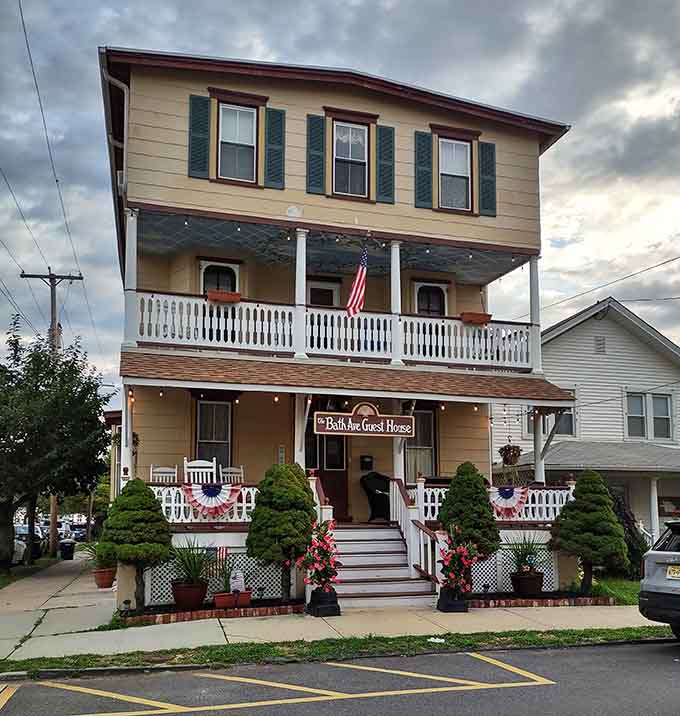 Bath Avenue Guest House radiates charm with flower boxes that clearly take their blooming duties seriously.