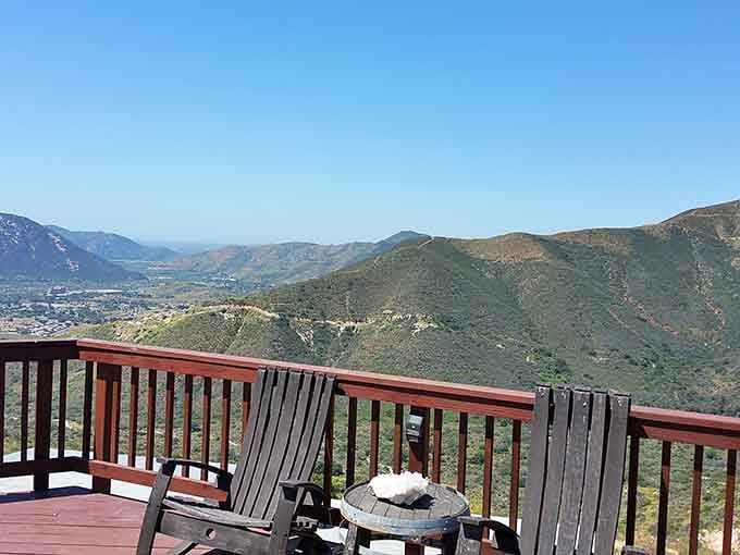 Those deck chairs overlooking endless mountain ranges offer the perfect spot to rest your prospecting-weary bones.