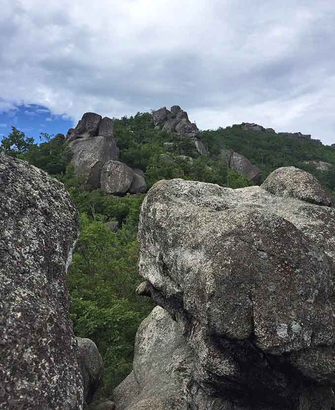 The rock scramble section, where you'll channel your inner mountain goat whether you planned to or not.