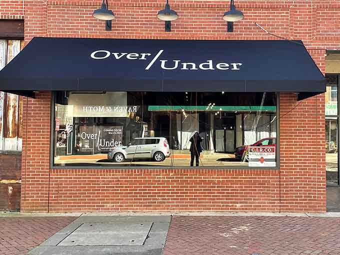 Over Under's storefront invites you in with clean lines and the promise of good things.