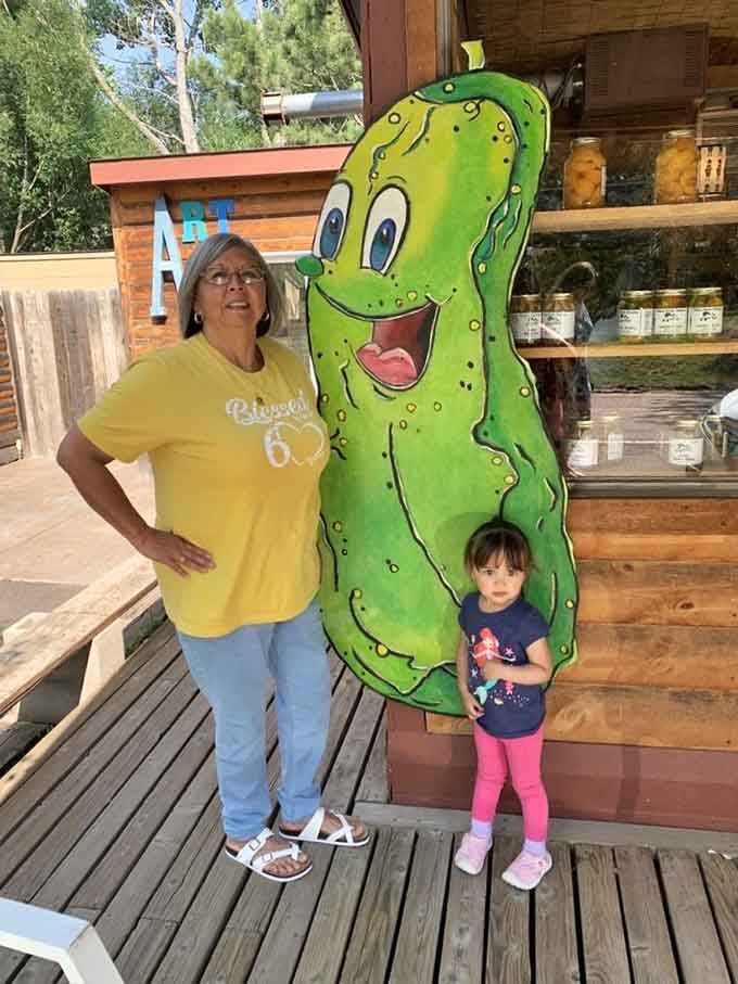 Three generations united by their love of pickles makes for the sweetest photo op in Cascade.