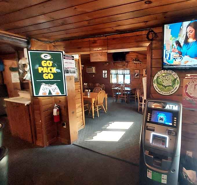 The dining room where locals and tourists become friends over shared appreciation for seriously good burgers and cold drinks.