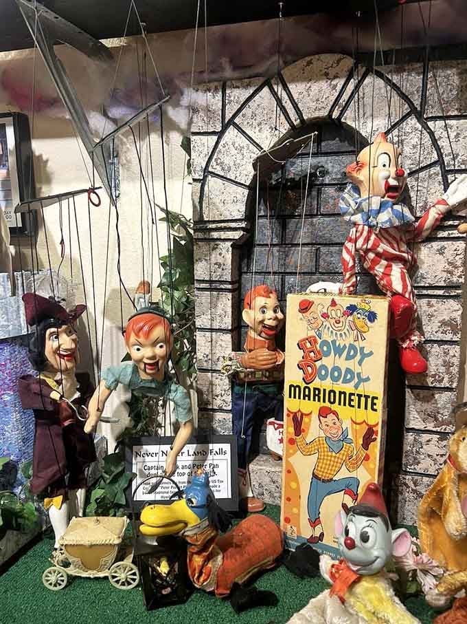 Howdy Doody brings vintage television nostalgia to life, complete with his entire cast of colorful companions.