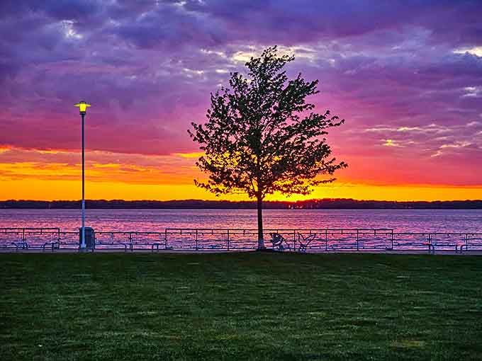 Sunsets at Presque Isle paint the sky in colors so vivid, your camera phone actually does them justice for once.