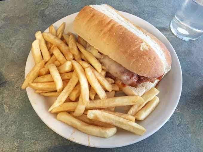 Sometimes the best sandwiches are the simplest ones, served hot with fries and zero pretension whatsoever.