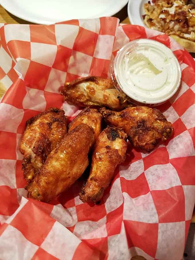 Wings with ranch dressing that'll make you question why you ever ordered them anywhere else.
