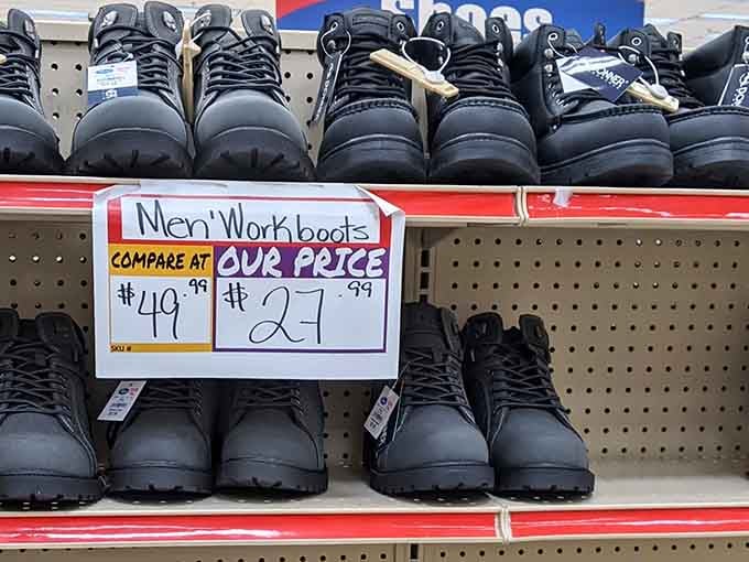 Work boots at prices that won't make you work overtime just to afford protecting your feet properly.