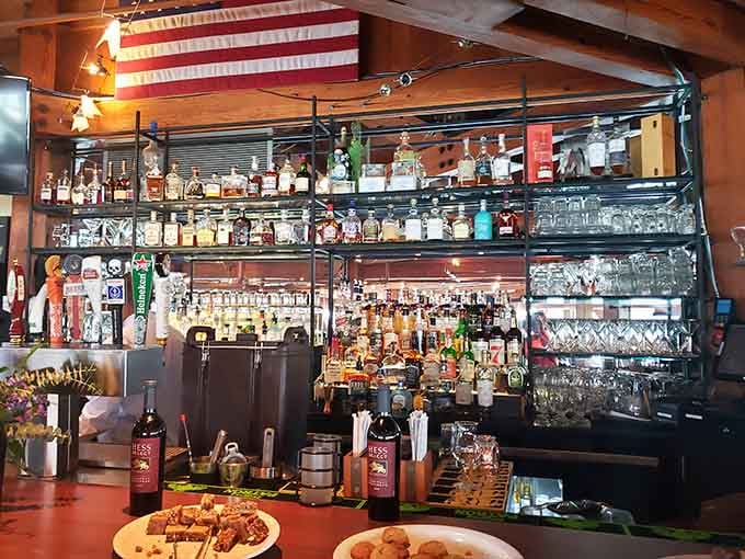 The bar gleams with possibilities, from craft cocktails to local brews that taste like home.