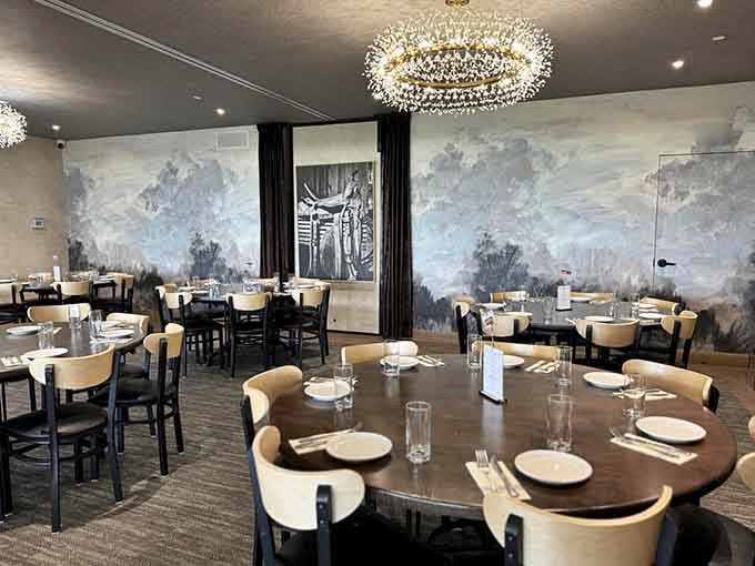 Murals and mood lighting transform this space into somewhere you'd expect to find hours from here, not minutes.