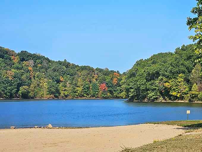 That beach and those hills create a view that'll make you forget you're still in Ohio, honestly.