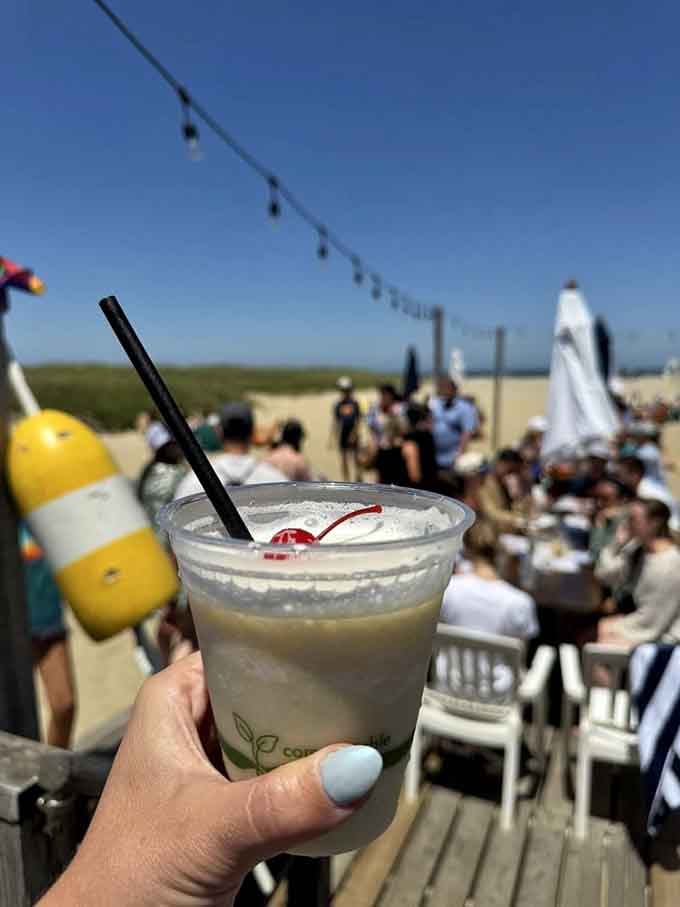 A pi&ntilde;a colada that tastes like vacation decided to become a beverage and succeeded spectacularly at the job.