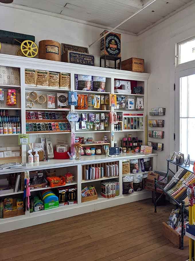 Shelves packed with local goodies and vintage tins make choosing just one item physically impossible, trust me.