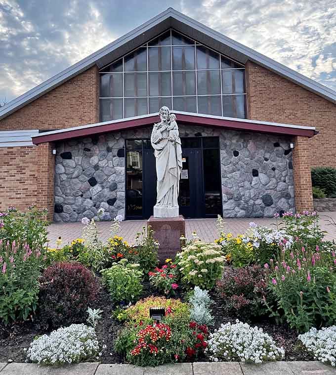 Gardens blooming with the kind of care that makes you believe people still take pride in their community spaces.
