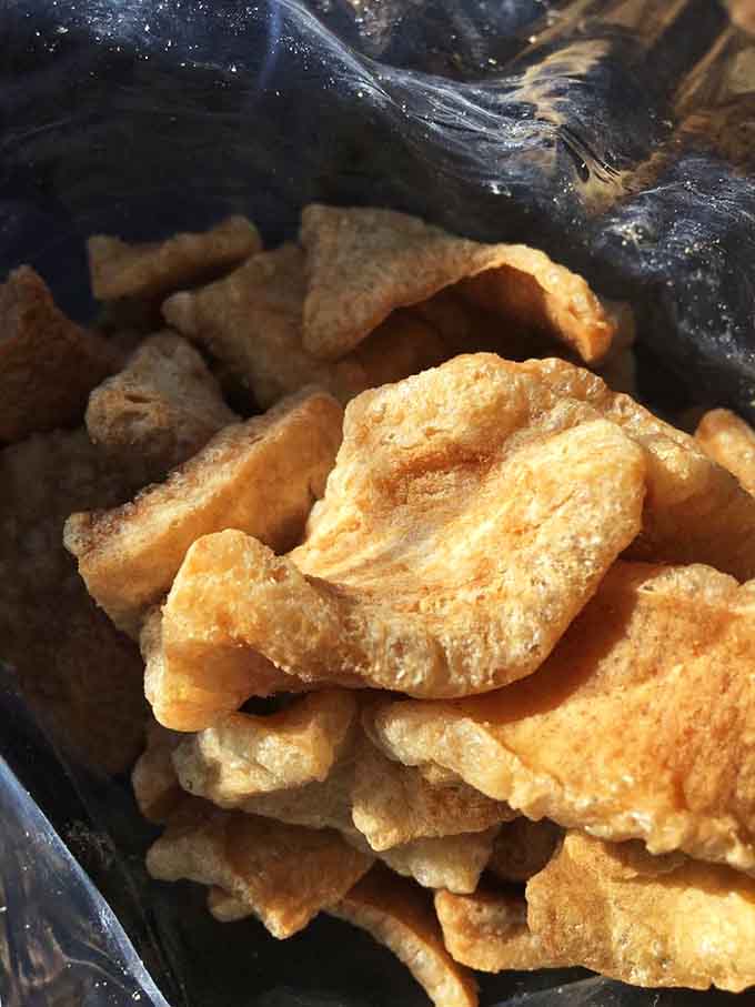 Crispy pork rinds that crunch with the kind of satisfaction that makes you forget kale even exists.