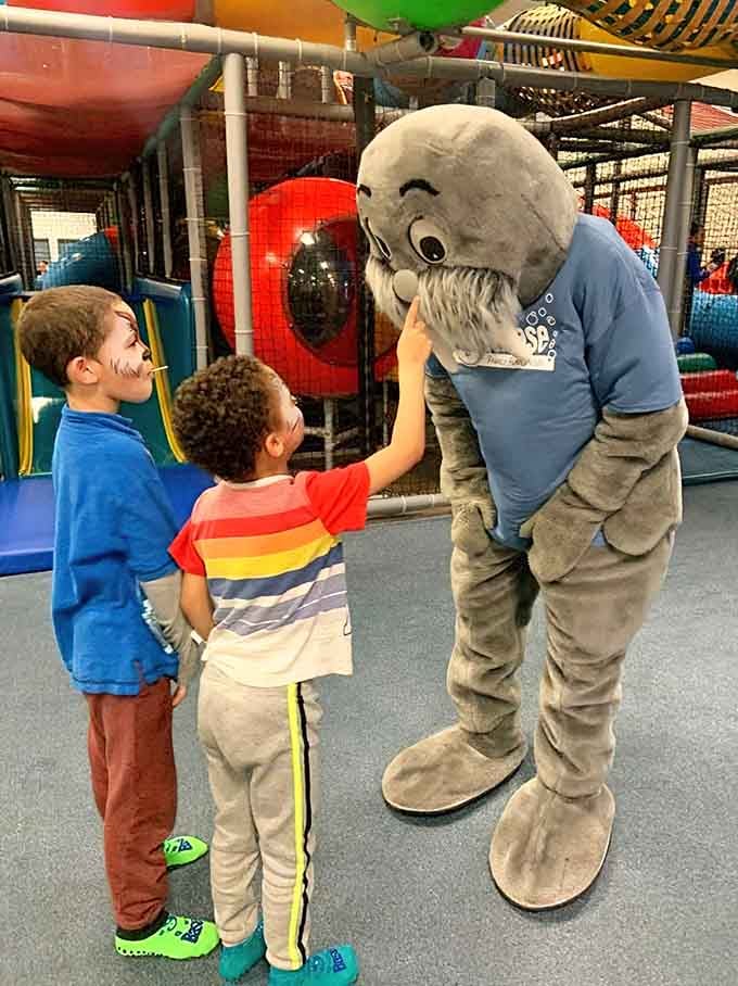 Meeting the SeaBase mascot creates memories that'll show up in photo albums for years to come, guaranteed.