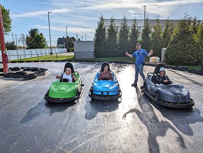 Multiple generations racing together creates the kind of memories that outlast any smartphone photo album.