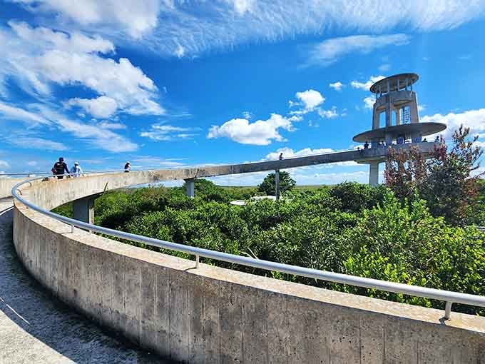 That moment when the tower comes into view and you realize your bike ride just got a spectacular destination.