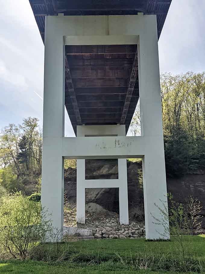 Those support pillars stand tall and proud, holding up history with modern muscle and zero complaints.