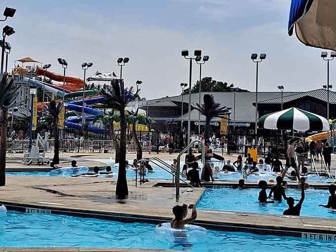 Multiple pools and play areas ensure there's something for everyone, from toddlers to grandparents seeking thrills.