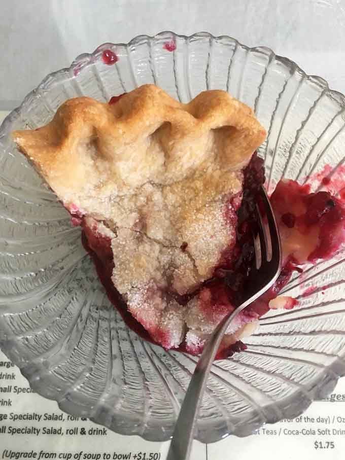 Homemade blackberry pie with a flaky crust that would make your great-grandmother nod approvingly from heaven above.