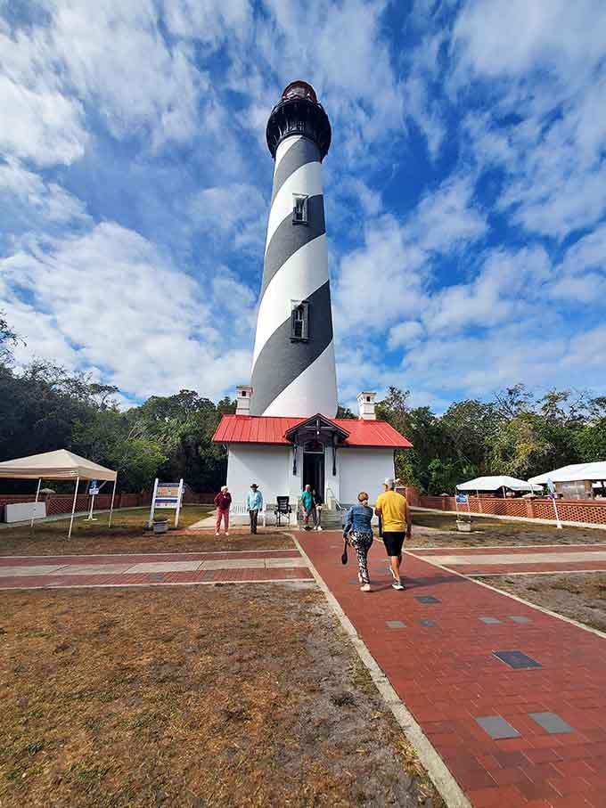 St. Augustine Lighthouse's iconic stripes have been guiding ships and Instagram photographers for over a century.