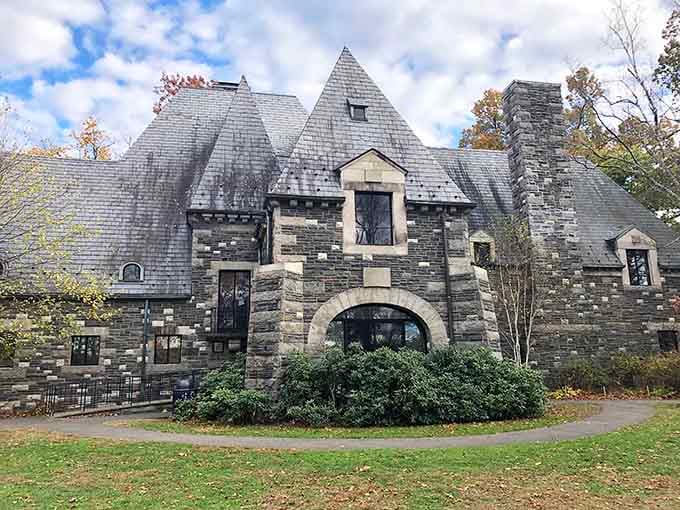 This stone manor house serves as your gateway to artistic adventures across rolling green fields.