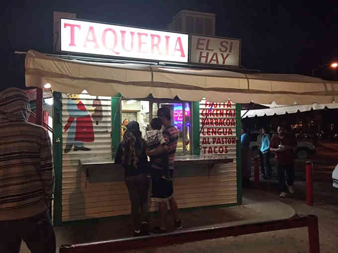 The ordering window where countless taco dreams begin, simple and efficient like all great things should be.