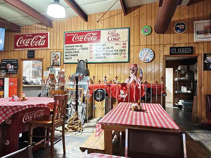 Wood paneling and Coca-Cola signs transport you straight back to when diners were America's living rooms.