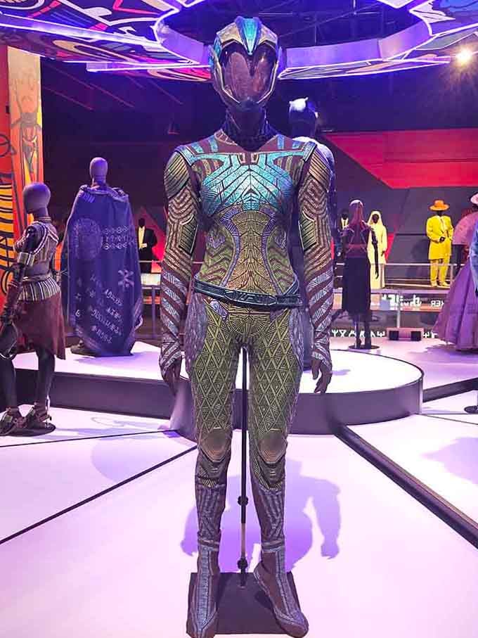 Movie costumes displayed like the works of art they are, making you want to touch everything immediately.