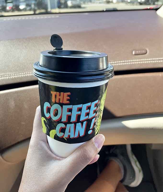 That hot coffee in its cheerful cup is ready to ride shotgun and make your commute infinitely more bearable than usual.