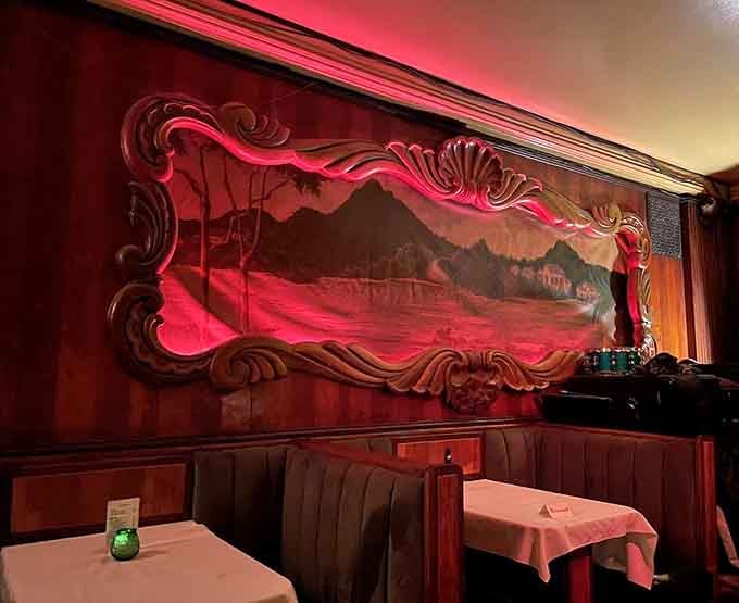 Ornate murals and intimate booths where countless stories have unfolded over decades of Chicago nights.