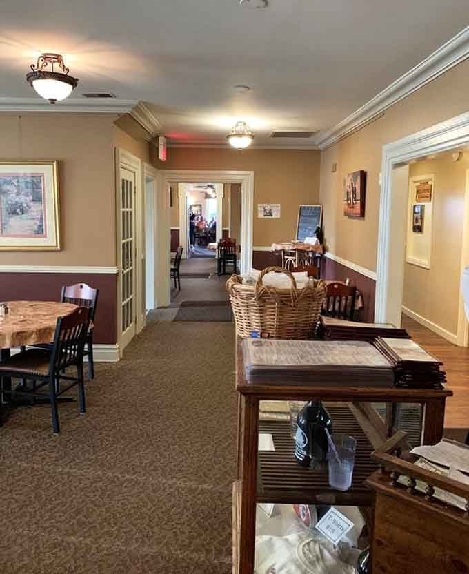 Multiple dining rooms mean you can find your perfect spot, whether you prefer cozy corners or open spaces.