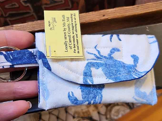Locally sewn coin purses prove this place celebrates Maryland craftsmanship in more ways than just their famous chicken.