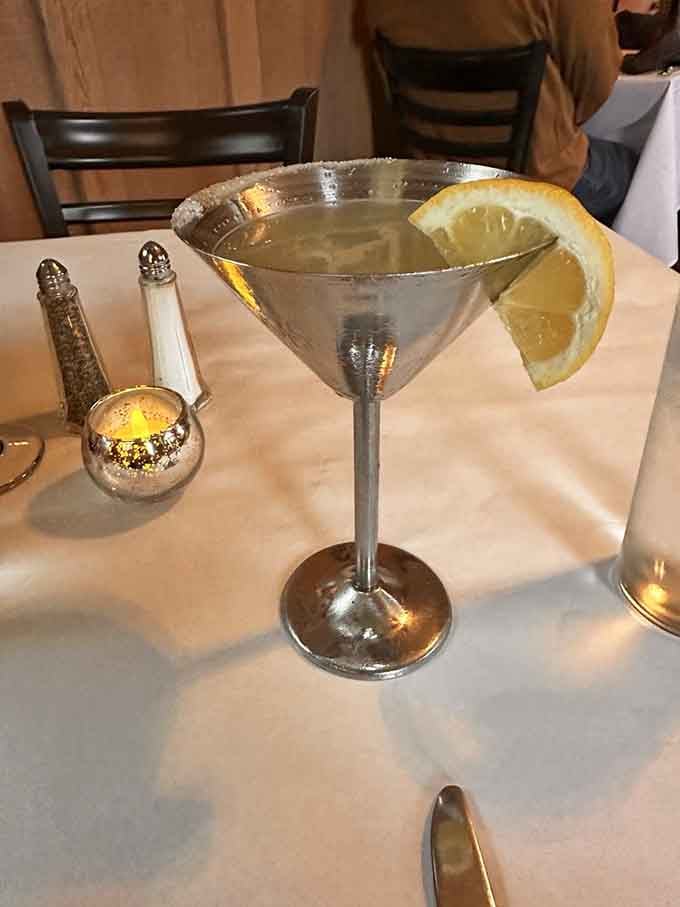 A classic martini served with style, proving that some traditions never go out of fashion, especially when done right.