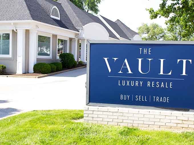 Buy, sell, trade: three simple words on crisp signage that explain how regular folks access the designer goods previously reserved for trust fund babies.