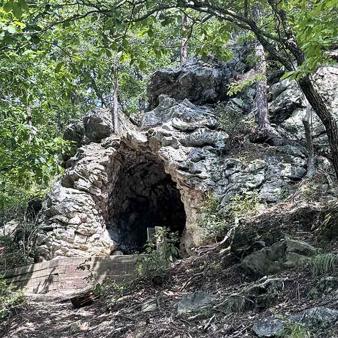 Another angle of the cave reveals just how impressively nature carved this stone sanctuary over millennia.