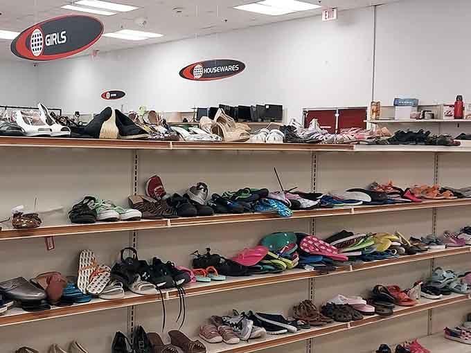 From sneakers to sandals, this footwear collection rivals Imelda Marcos's closet, just more budget-friendly and democratic.