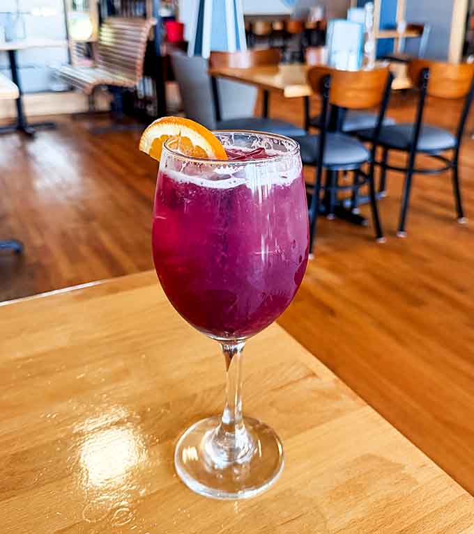 This vibrant sangria brings a splash of color to your table and your afternoon plans.