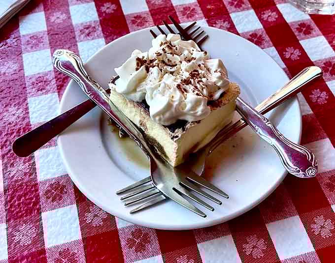 Tiramisu layered with the kind of precision that would make an Italian engineer nod approvingly at the craftsmanship.