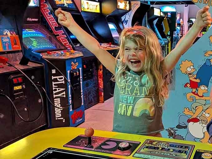 Victory tastes sweeter at a vintage arcade, where every win feels earned through skill, timing, and maybe a little luck.