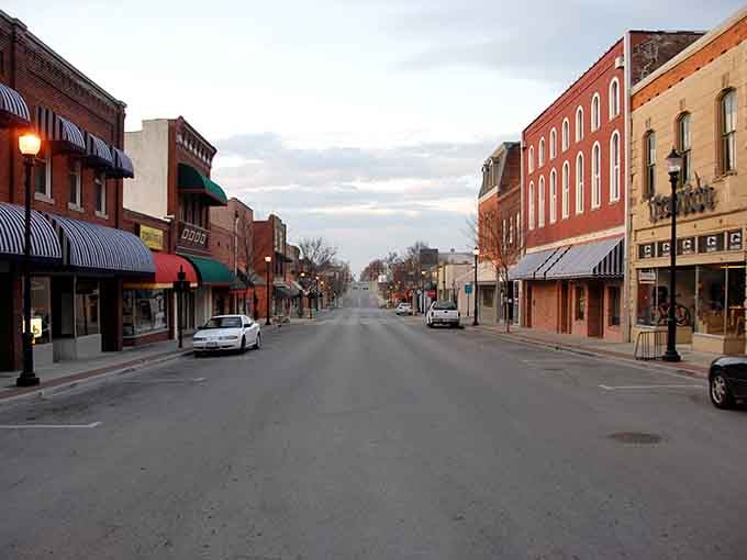 Holden Street at dusk captures that perfect small-town moment when everything just feels right and peaceful.